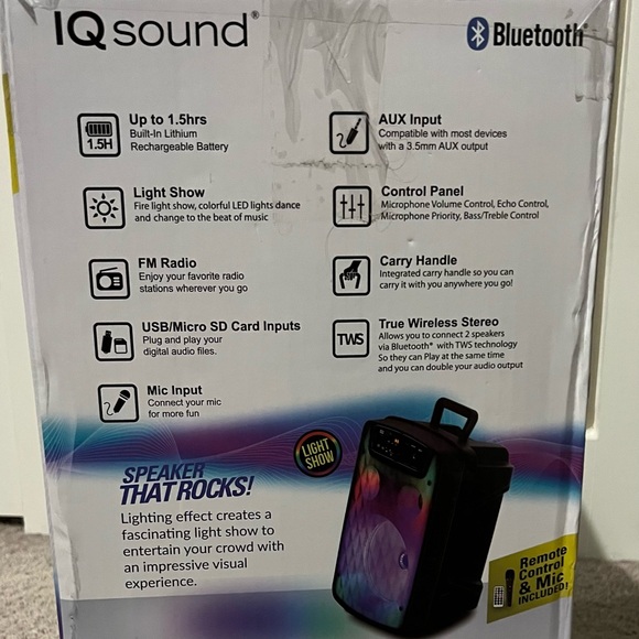 Portable Audio & Video | 8 Bluetooth Speaker Fire Box With Tws And Led ...